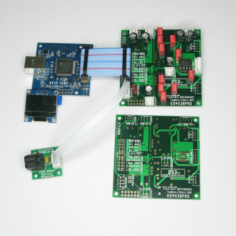 ES9038PRO XMOS DSD DXD 768kHz USB DAC with Bit-perfect volume control ...