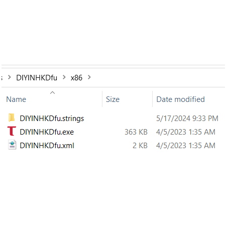 DIYINHK DFU utilty USB Audio V5.57